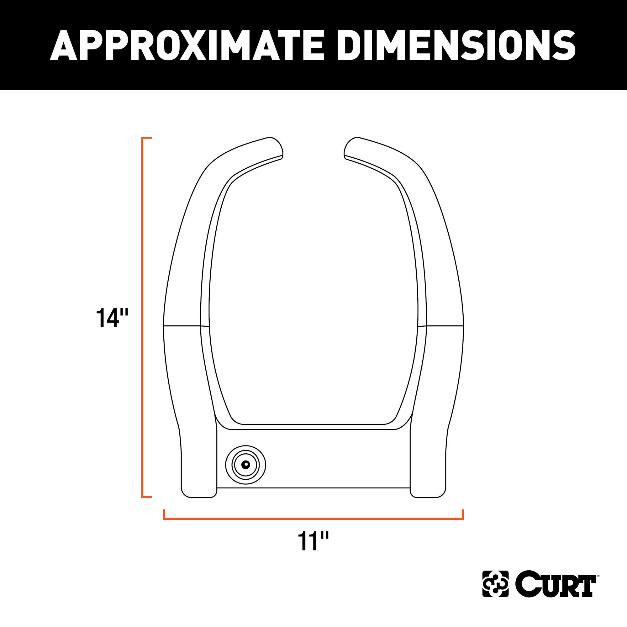 CURT 23175 Adjustable Trailer Wheel Lock