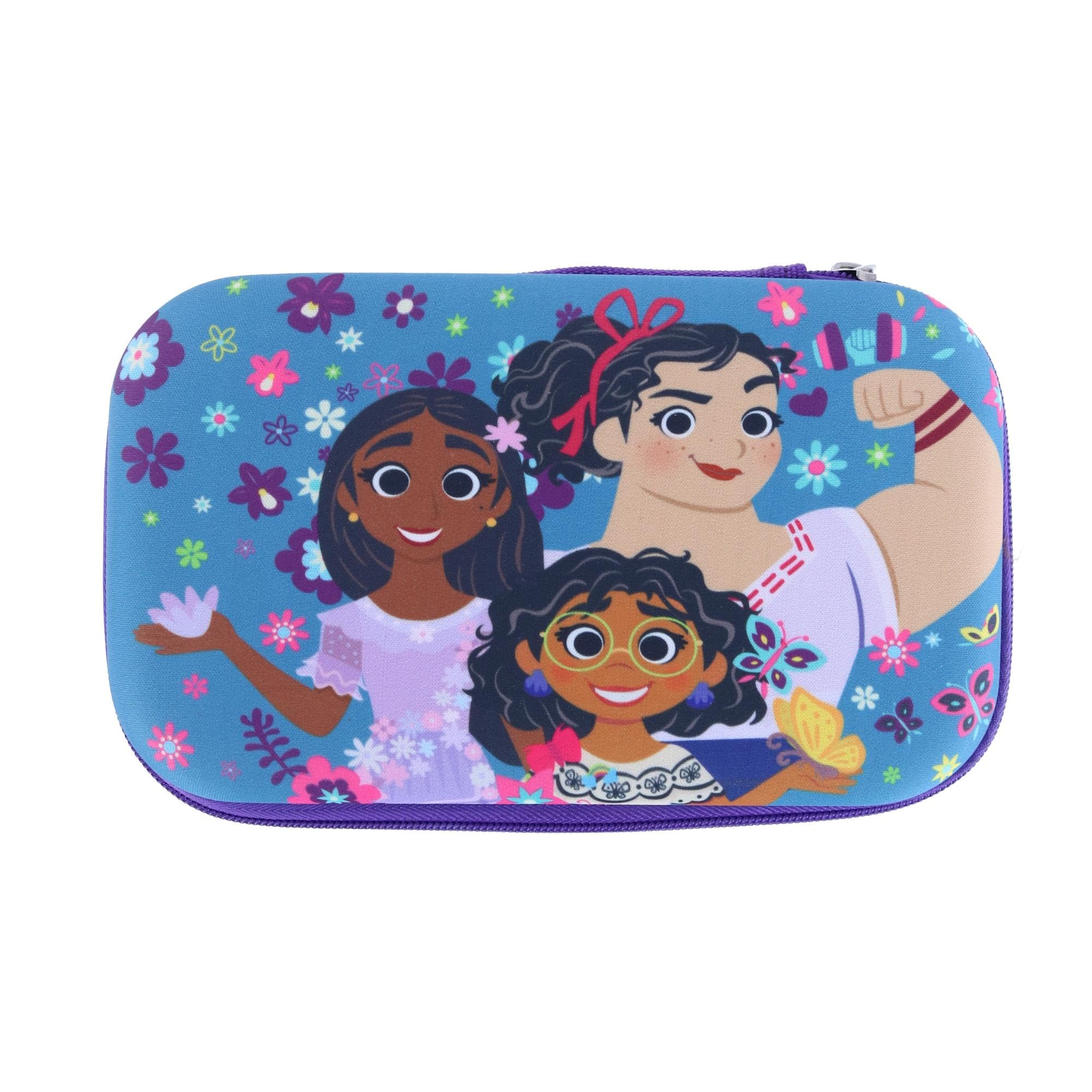 Encanto Molded Pencil Case - 5x8 Pencil Box and Crayon Box for School - Cool Superhero Storage Box - Handy Hard-Shell Pencil Case with Zipper for Markers - Pencils and Crayons for Kids
