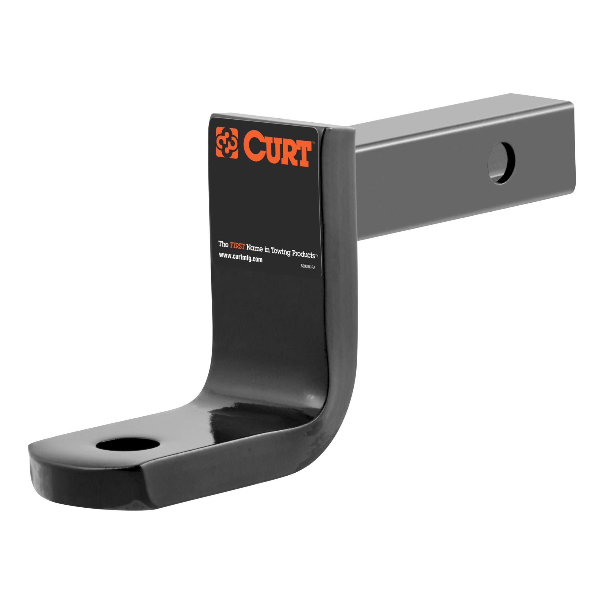CURT 45027 Class 1 Trailer Hitch Ball Mount, Fits 1-1/4-Inch Receiver, 2,000 lbs, 3/4-Inch Hole, 3-1/4-Inch Drop, 2-5/8-Inch Rise