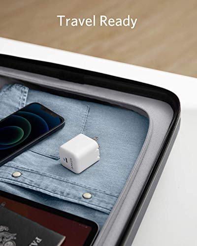 USB C Charger, Anker 20W PIQ 3.0 Fast Charger with Foldable Plug, PowerPort III Charger for iPhone 14/14 Plus/14 Pro/14 Pro Max/13, iPad/iPad Mini, MagSafe, and More (Cable Not Included)