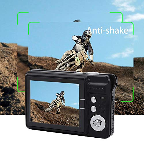 Serounder Mini Digital Camera, 1080P HD 2.7" LCD Screen 8X Digital Zoom 18MP 30fps Video Camera for Kids Children Gift(Black)