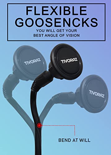TIVORAZ Dual Phone Holder for Car Cup Holder β Double Car Phone Mount, Car Cup Holder Phone Mount, Expandable Base Phone Holder Car Cup Holder β Compatible with iPhone, Samsung, GPS (Magnetic Holders)