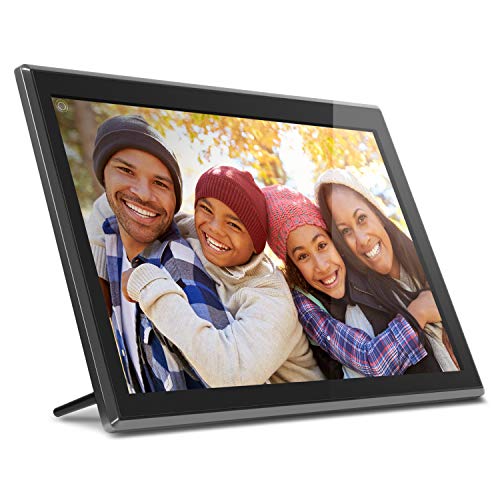 Aluratek 17.5" WiFi Digital Picture Frame, Touchscreen IPS LCD Digital Picture Frame, 16GB, Wireless Photo Sharing, Stylish Black Frame, Easy Setup
