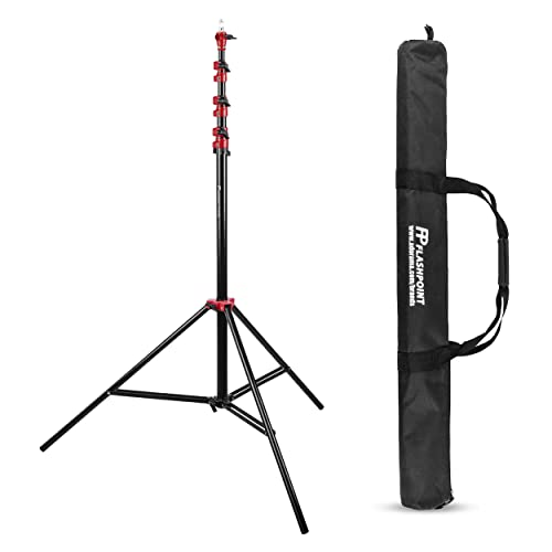 Flashpoint 13' Red Color Coded Pro Air Cushioned Heavy Duty Light Stand for Photography, This Portable Photography Light Stand Tripod is Lightweight + Durable, Ideal for All Indoor/Outdoor Purpose