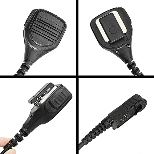 PMMN4076 PMMN4076A Heavy-Duty Remote Speaker Microphone Noise Reduction Shoulder Mic Replacement for XPR3000 XPR3300 XPR3500 XPR3300e XPR3500e XPR 3300 3500 3300e 3500e Portable Radio