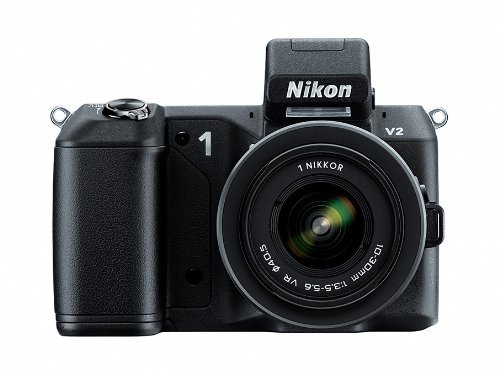 Nikon 1 V2 14.2 MP HD Digital Camera with 10-30mm VR 1 NIKKOR Lens (Black)