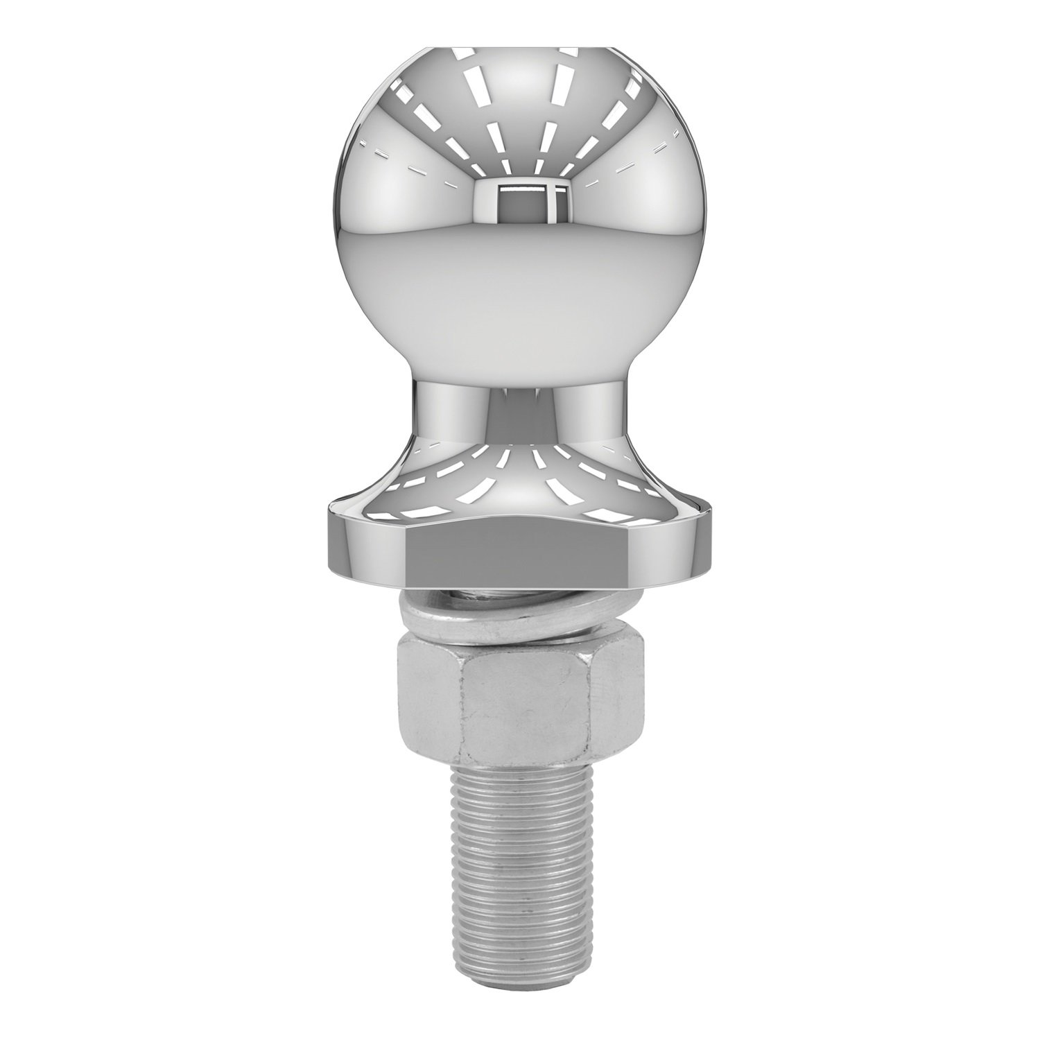 CURT 40015 Chrome Trailer Hitch Ball, 2,000 lbs, 1-7/8-Inch Diameter, 3/4 x 2-1/8-Inch Shank