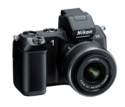 Nikon 1 V2 14.2 MP HD Digital Camera with 10-30mm VR 1 NIKKOR Lens (Black)