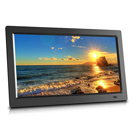 32 Inch IPS Digital Photo Frame Electronic Photo Album Advertising Player Supports 1080p HDMI (Color : Black)