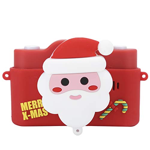 Santa Claus 40mp Santa Claus 40mp Front Rear Dual Camera Kid Camera Small Video Recorder with MP3 Red