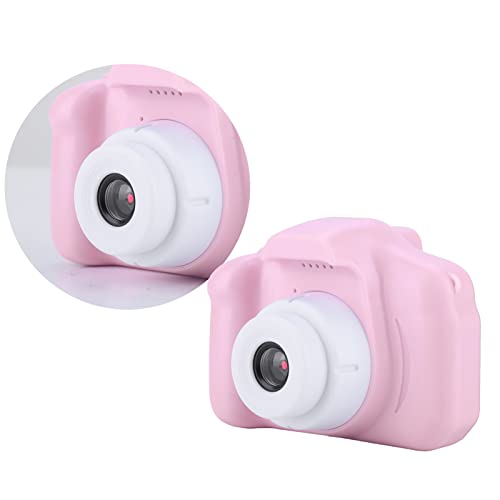 Children Camera,X2 Mini Portable 2 Inch 800W Pixel HD 1080P 30fps IPS Color Screen 4X Digital Zoom Children's Digital Camera,Support 32G Memory Card (Pink)