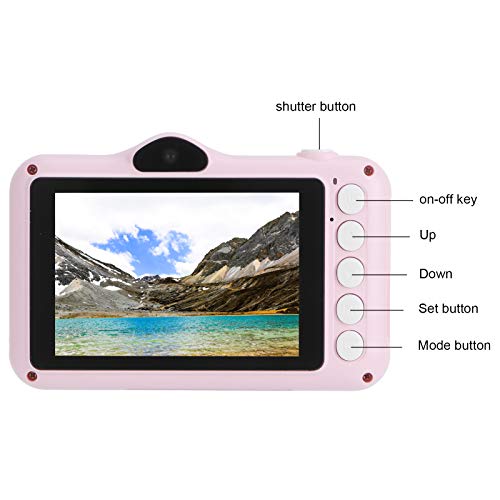 SNOEMWU Children Camera,Safe and Reliable 3.5 Inch IPS Eye Protection Large Screen Children Digital Camera, 12MP Kids Action Camera USB Charging Birthday Gift