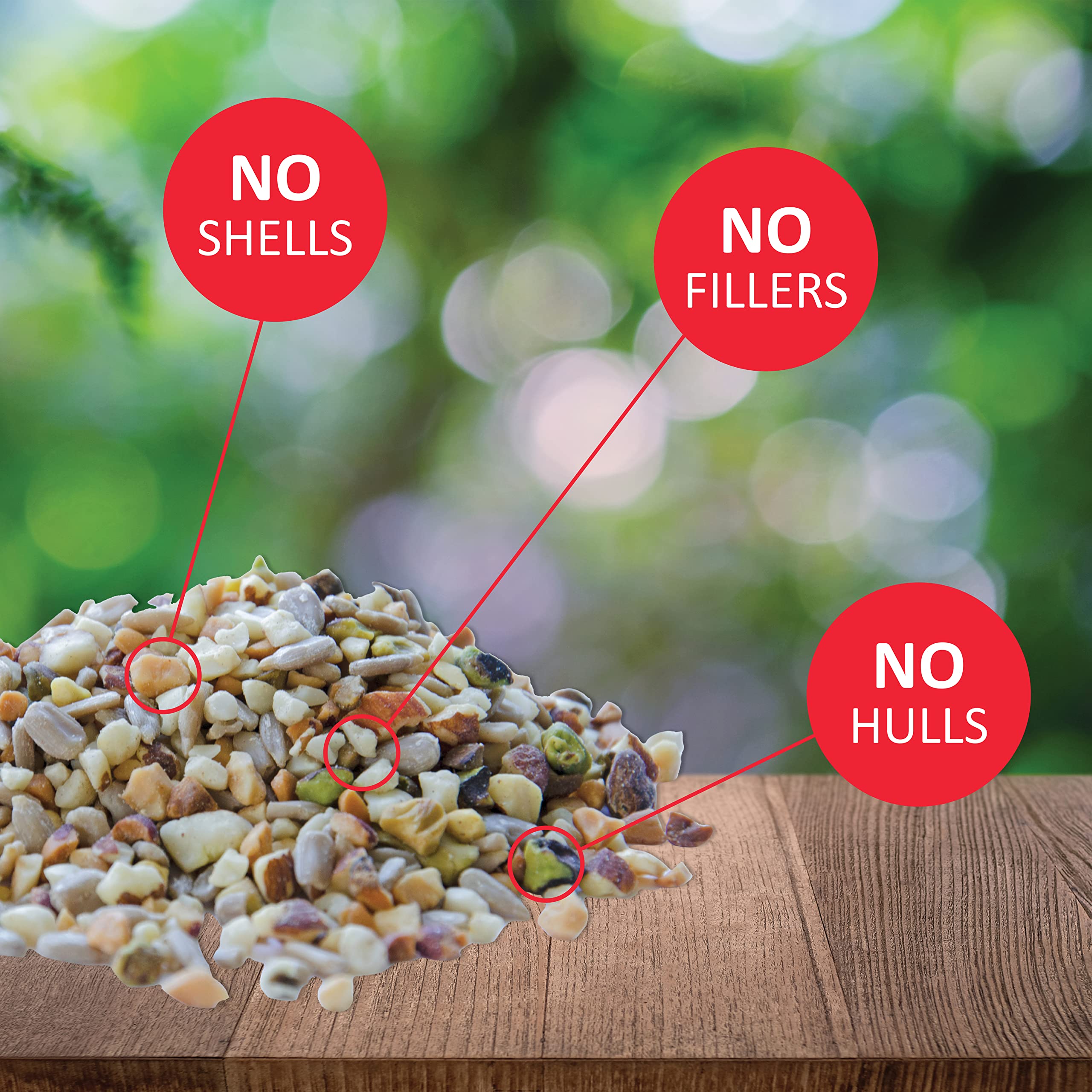 Lyric Fine Tunes Wild Bird Seed - No Waste Bird Food Mix - Attracts Bluebirds, Finches, Chickadees & More - 5 lb bag