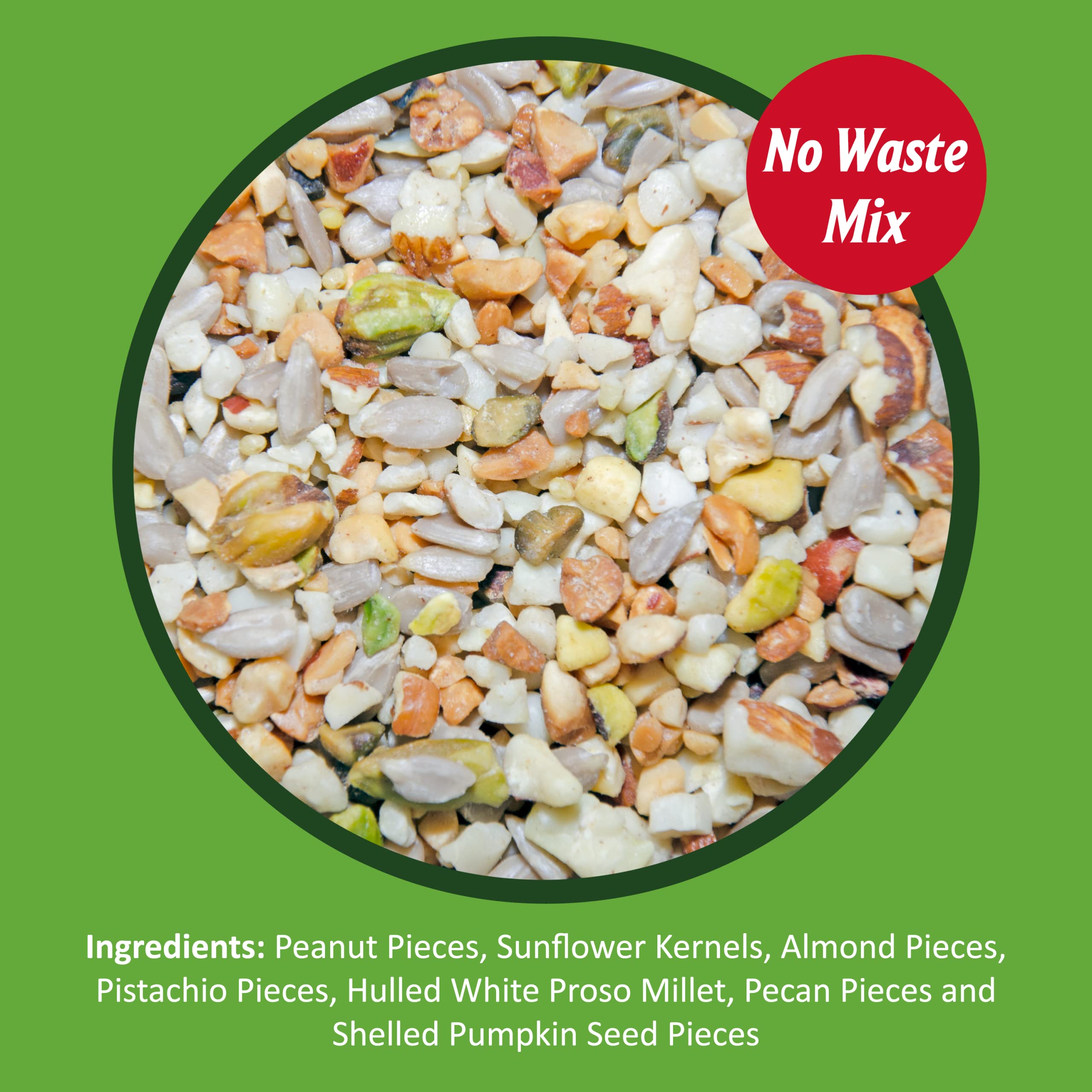 Lyric Fine Tunes Wild Bird Seed - No Waste Bird Food Mix - Attracts Bluebirds, Finches, Chickadees & More - 5 lb bag