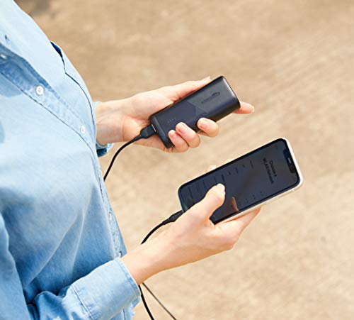 Amazon Basics Ultra-Portable Charger Power Bank Battery, USB-A, 10000mAh