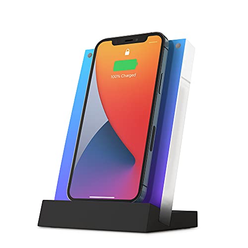 Twelve South PowerPic mod | Multi-Position Wireless 10W Qi Charger for iPhone/Wireless Charging Smart Phones and AirPods Pro (Black)