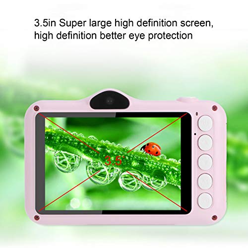 SNOEMWU Children Camera,Safe and Reliable 3.5 Inch IPS Eye Protection Large Screen Children Digital Camera, 12MP Kids Action Camera USB Charging Birthday Gift