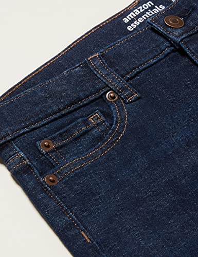 Amazon Essentials Outdoor Girls' Skinny Fit Stretch Jeans, Dark Wash, Size: 14 Slim