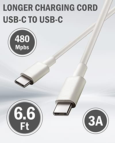 30W USB-C Charger for Google Pixel 6/7 with 6.6Ft Cable - GaN III Foldable Portable Fast Charging for Google Pixel 7/7 Pro/6/6 Pro/5/5 Pro, Pixel Buds, Pixel Stand and More