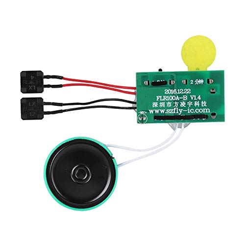 DIY Greeting Card Chip 120 Seconds Recordable Voice Sound Chip Module Built-in Button Battery for Gift Boxes, Invitations, Handmade Products