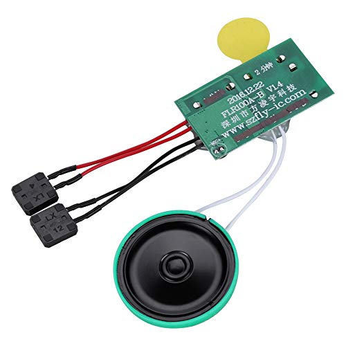 DIY Greeting Card Chip 120 Seconds Recordable Voice Sound Chip Module Built-in Button Battery for Gift Boxes, Invitations, Handmade Products