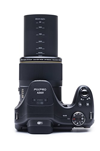 Kodak Pixpro Astro Zoom AZ651 20 MP Digital Camera with 65X Opitcal Zoom, 1080p Video Recording and 3-inch LCD Screen (Black)
