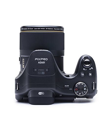 Kodak Pixpro Astro Zoom AZ651 20 MP Digital Camera with 65X Opitcal Zoom, 1080p Video Recording and 3-inch LCD Screen (Black)