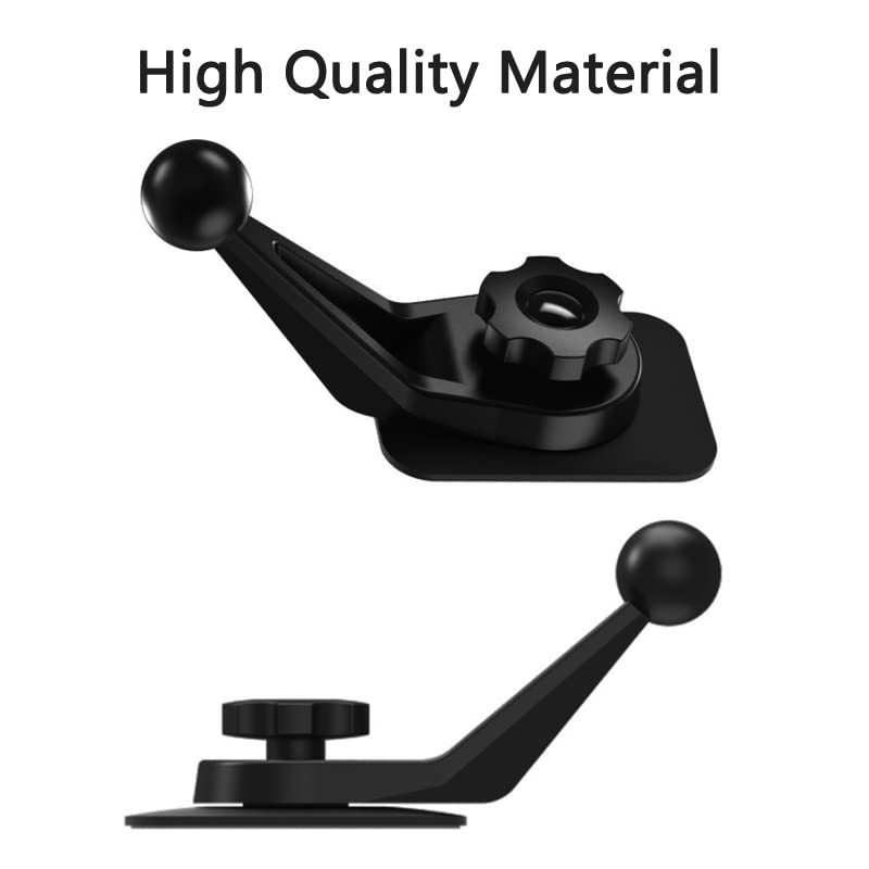 VizGiz 2 Pack 17mm Ball Sticky Mount Holder for Garmin Nuvi GPS Car Phone Wireless Charger Adhesive Dashboard Tape Sticker 17.4mm Swivel Joint Replacement Magnetic Stand Cradles Clip MI Dash Cam