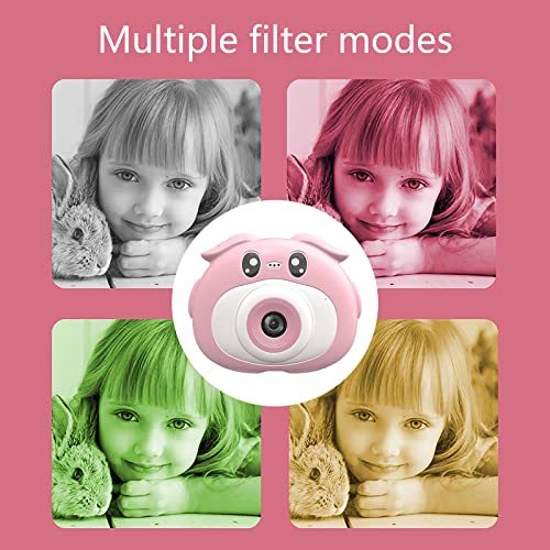 Mini Cartoon Children's Camera 2.0 Inch Screen Front and Rear Dual Camera 1080p High-Definition Photo Digital Camera Halloween for Women 2022 867