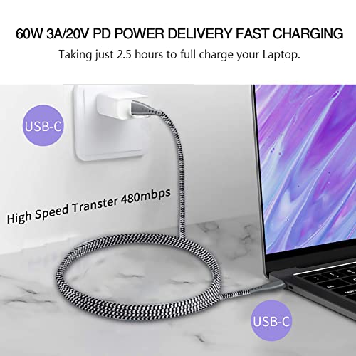 USB C to USB C Charger Cable 6ft+10ft Cord for Samsung Galaxy S23/S22 Plus/S22 Ultra/S21 FE 5G/S21+/S21 Ultra/S20/S20+/S20 Ultra,A14 A54 A34 5G,A53,Note 20 10+,Note20,60W Charging Fast Charge Wire