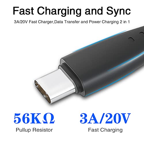 USB C to USB C Charger Cable 6ft+10ft Cord for Samsung Galaxy S23/S22 Plus/S22 Ultra/S21 FE 5G/S21+/S21 Ultra/S20/S20+/S20 Ultra,A14 A54 A34 5G,A53,Note 20 10+,Note20,60W Charging Fast Charge Wire