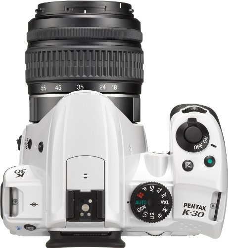 Pentax K-30 lens kit white w DA 18-55WR Weather-Sealed 16 MP CMOS Digital SLR with DA 18-55mm and 3-Inch LCD Screen
