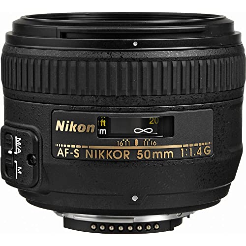 Nikon D7500 20.9MP DSLR Digital Camera with AF-S 50mm f/1.4G Lens (1581) Deluxe Bundle Kit with Sandisk 64GB SD Card + Large Camera Bag + Filter Kit + Spare Battery + Telephoto Lens + More