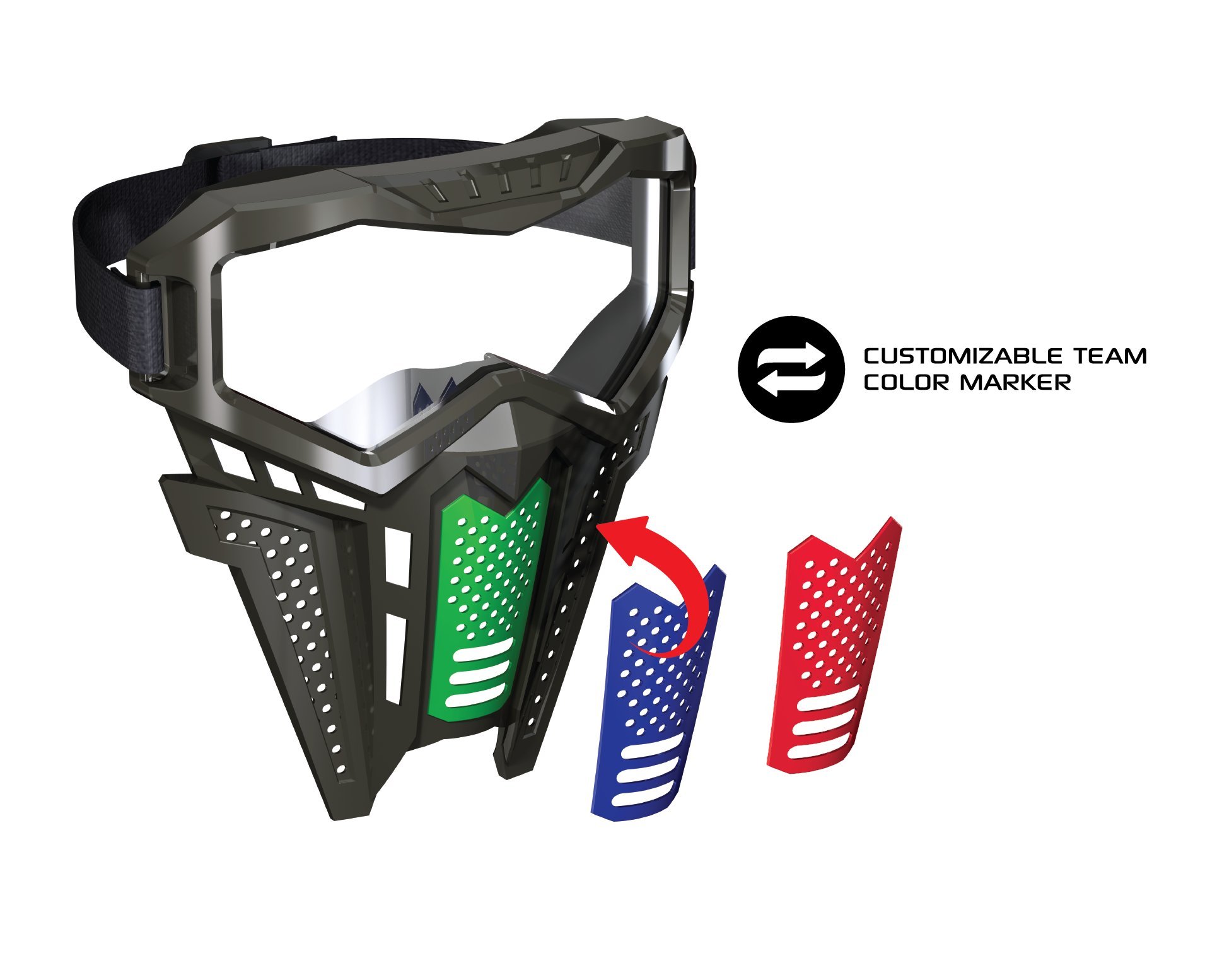 Dart Zone BallistixOps Tactical Gear Team Competition Mask