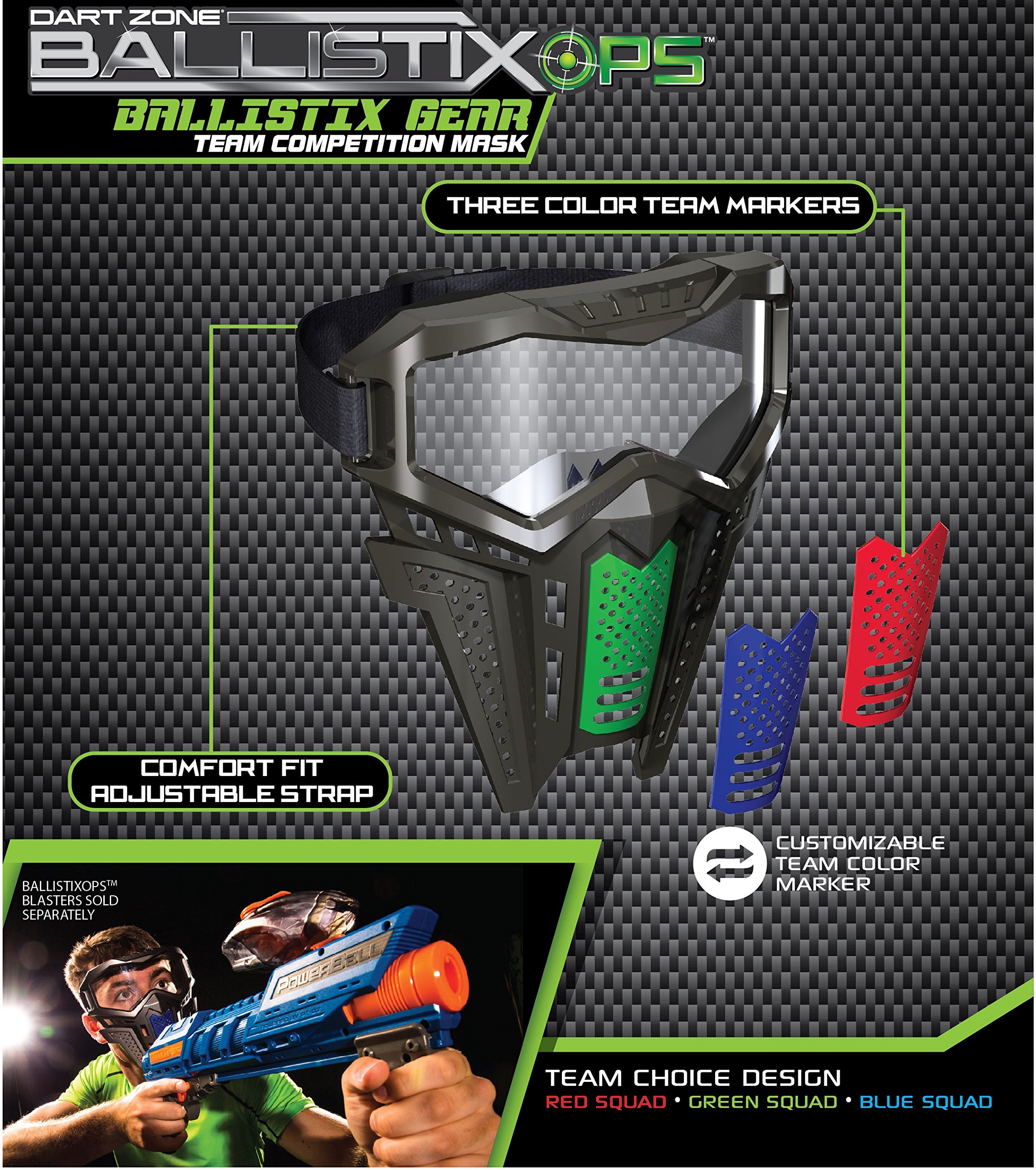 Dart Zone BallistixOps Tactical Gear Team Competition Mask