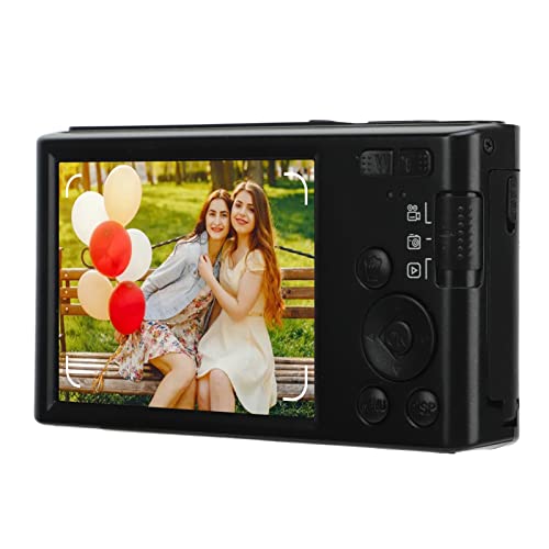 4K Digital Camera, Portable Zoom Compact Camera, 48MP 2.8 Inch 16X 48MP 4K Video Image USB Charging Video Digital Camera for Teens Beginners (Black)