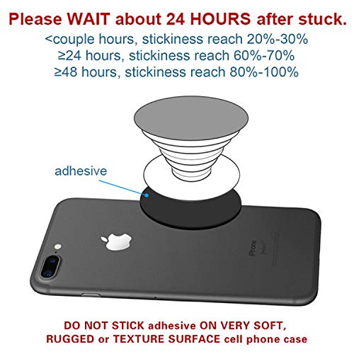volport Extra 3M Tape Super Sticky Adhesive Replacement and Phone Magnet Sticker Disc for Reusing Grip Stand Socket Base, Circle Double Sided Car Mount Holder Strong Glue Pads Round Magic Metal Plate