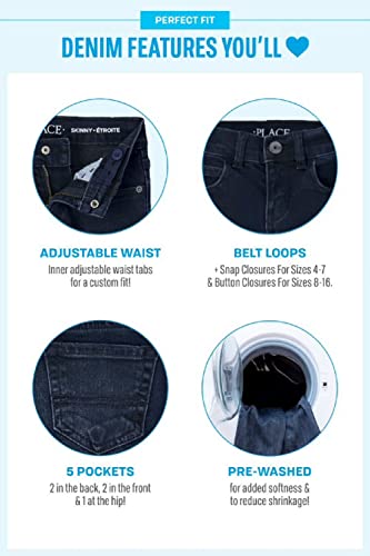 THE CHILDREN'S PLACE Big Girls' Skinny Jeans, LT Indigo 2147, 14