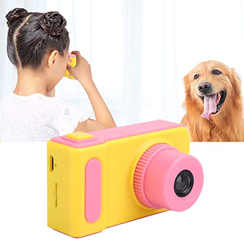 Kids Digital Dual Camera, HD Digital Video Camera Toy Little Kids, for Leisure and Entertainment for Kids for More Creative Ways(Pink (no Memory Card))
