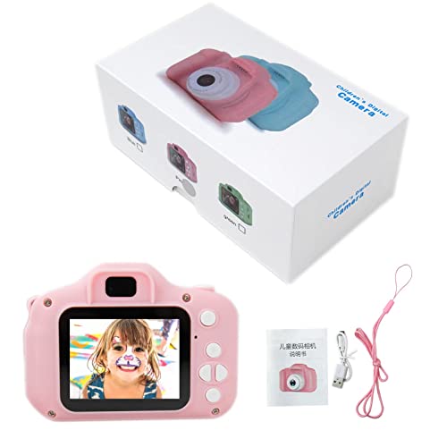 Kids' Digital Camera, Children's Toy Camera with 1080P Screen, Built-in 650mAh Rechargeable Lithium Battery, Support Photo and Video Recording, 2 inches IPS Screen with 32GB SD Card us Shipping