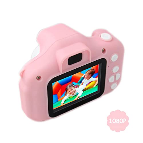 Kids' Digital Camera, Children's Toy Camera with 1080P Screen, Built-in 650mAh Rechargeable Lithium Battery, Support Photo and Video Recording, 2 inches IPS Screen with 32GB SD Card us Shipping