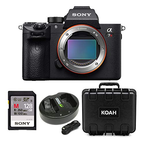 Sony Alpha a7R III A Full-Frame Mirrorless Camera Body with 128GB SD Card Bundle (4 Items)