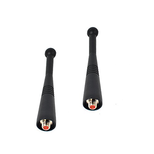 HYS 800MHz (806-941MHz) Stubby Antenna for Motorola 8505241U06 XTS2500 XTS3000 XTS3500 HT1000 MTX838 MTX960 MTS2000 Walkie Talkie (Pack of 2)