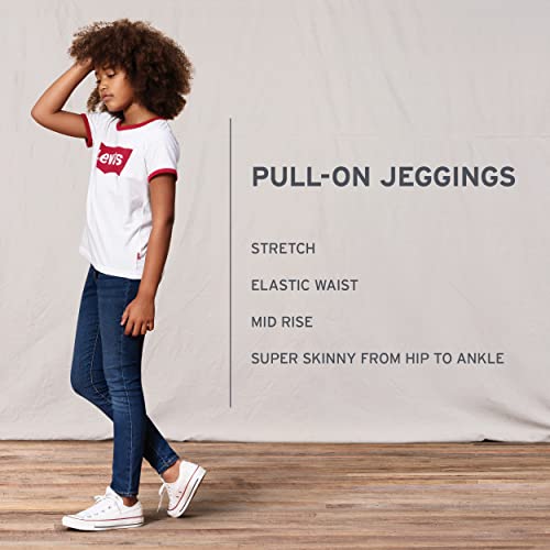 Levi's Girls' Big Skinny Fit Pull On Jeggings, Sweetwater, 14