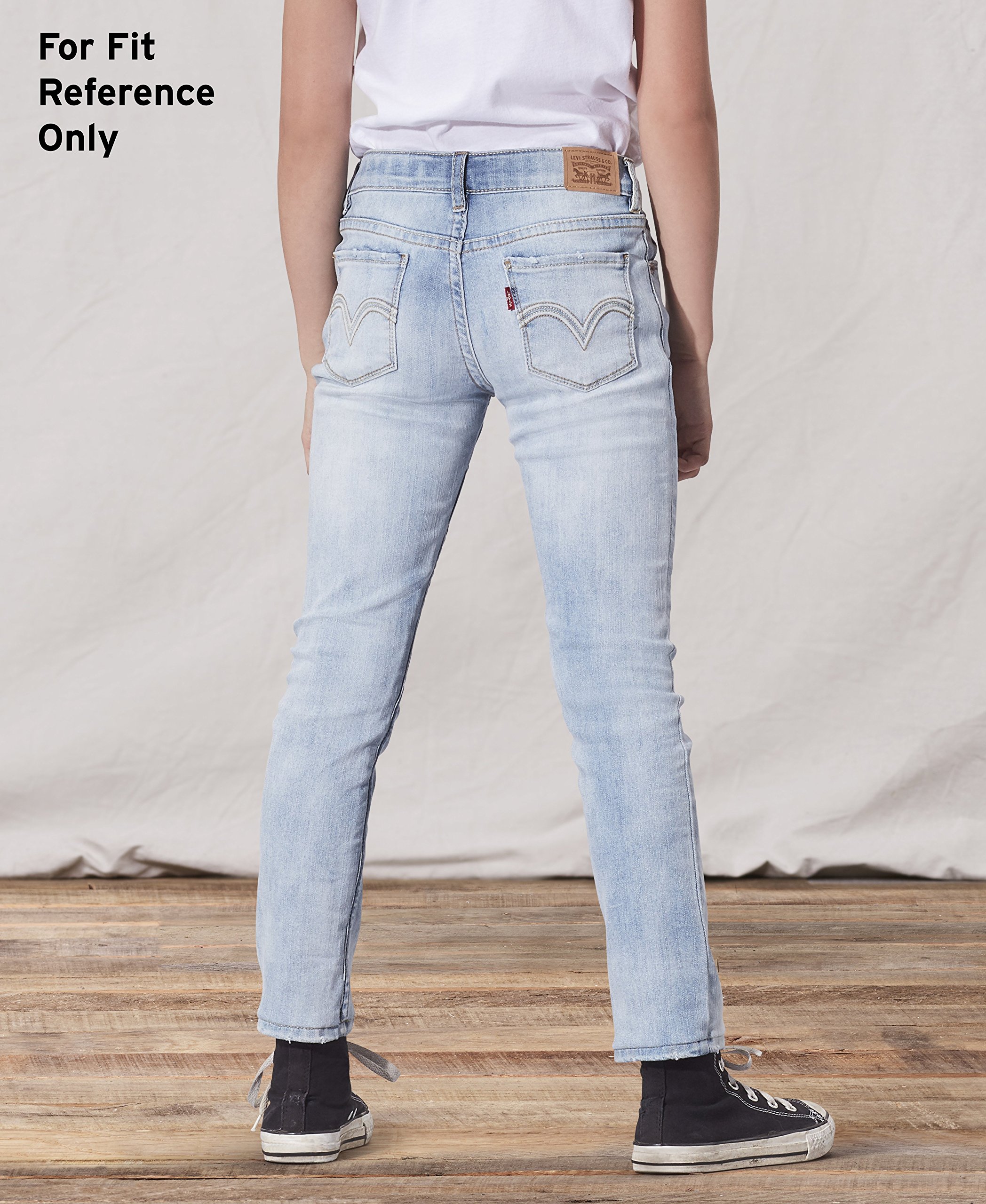 Levi's Girls' 711 Skinny Fit Jeans , Blue Winds, 14