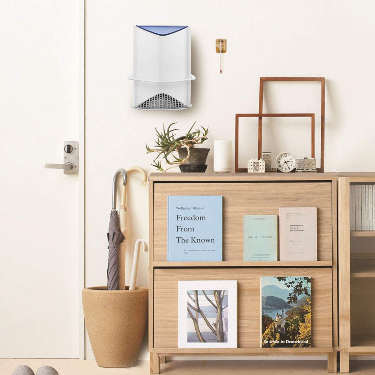 Wall Mount Compatible StarLink Mesh Router V2 Mesh Router Orbi Pro AC3000 Business Mesh WiFi, ALLICAVER Sturdy Metal Made Mount Stand Holder Compatible Orbi Router SRK60 StarLink Mount