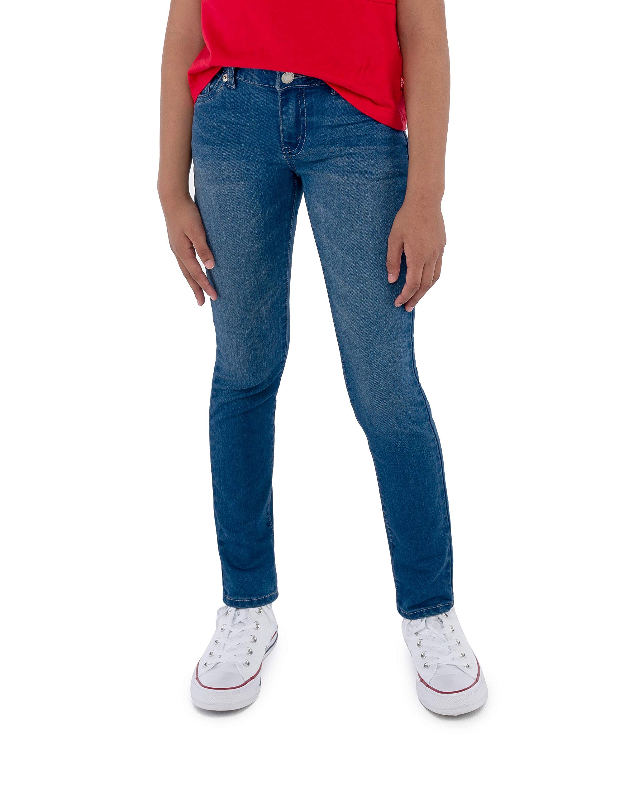 Levi's Girls' 711 Skinny Fit Jeans , Blue Winds, 14
