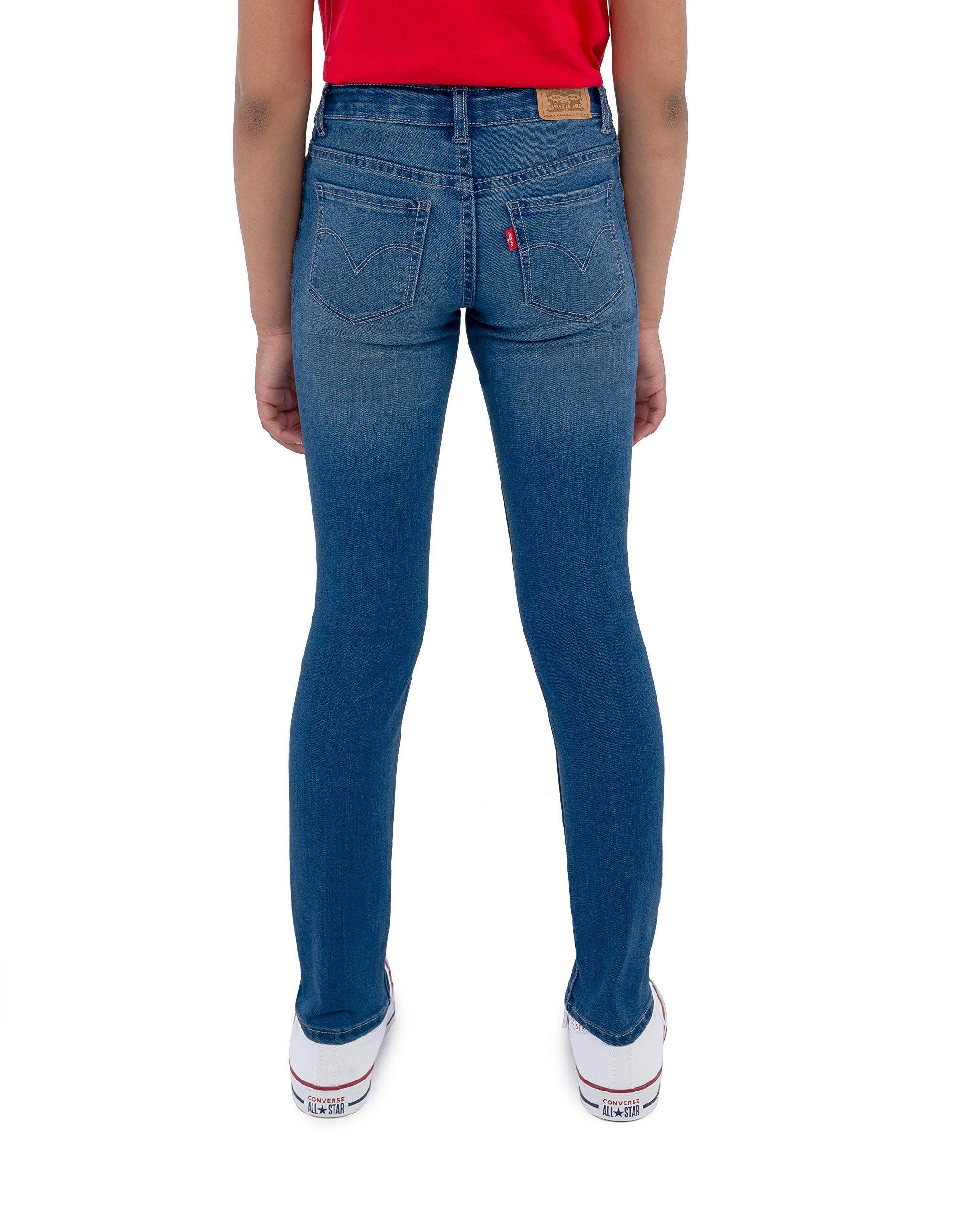 Levi's Girls' 711 Skinny Fit Jeans , Blue Winds, 14