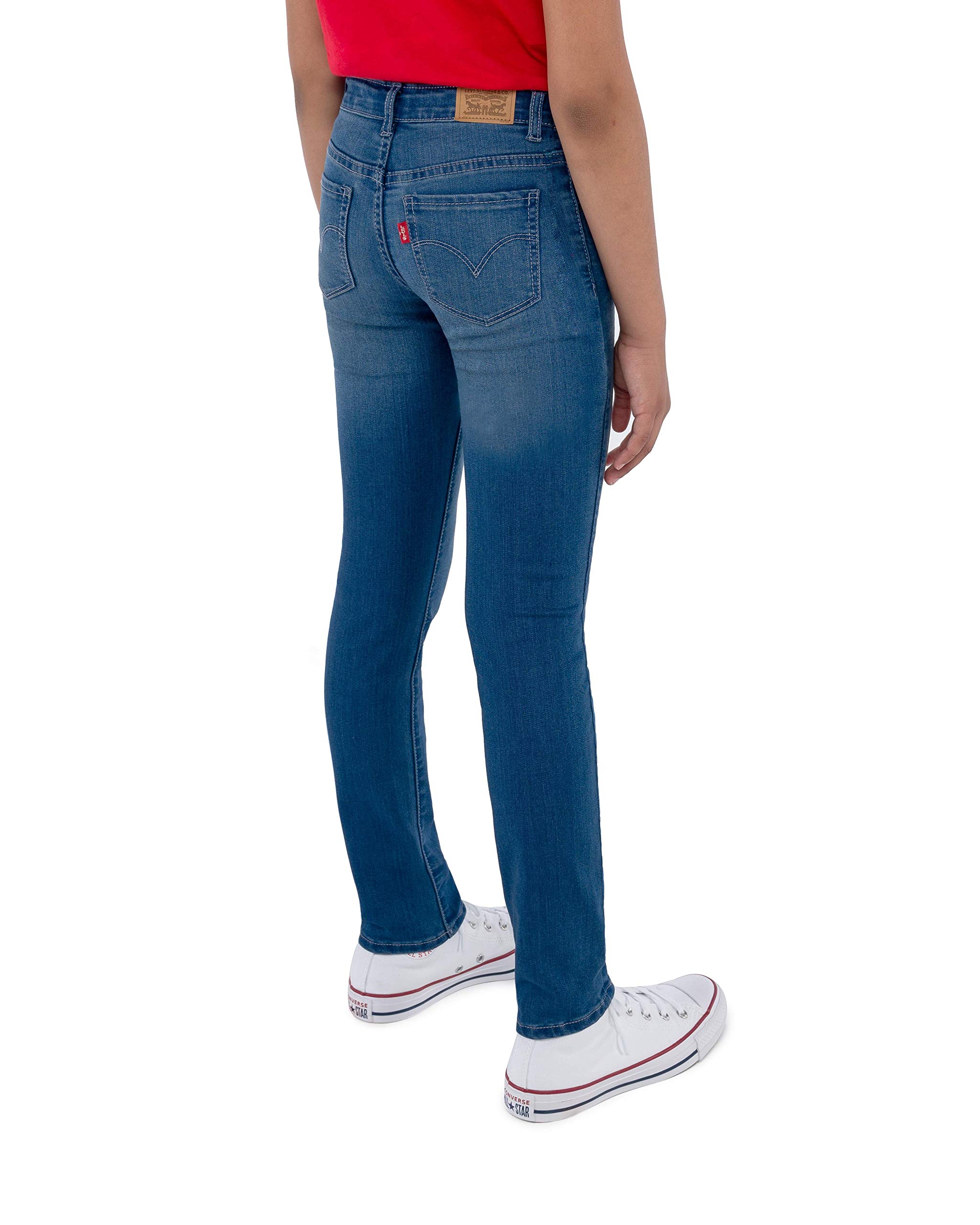 Levi's Girls' 711 Skinny Fit Jeans , Blue Winds, 14