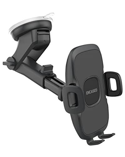 Encased [Updated V2] Samsung Phone Holder - Car Mount for Galaxy Models S20 S21 S22 S23 Plus, Ultra, Dash + Windshield Mounting, Case Friendly Design (S10 S10+ Note 9/10/20) (2023)